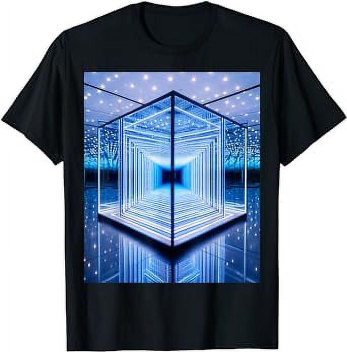 Infinity Mirrors Mesmerizing Art Design Depth Mirror T-Shirt - Walmart.com