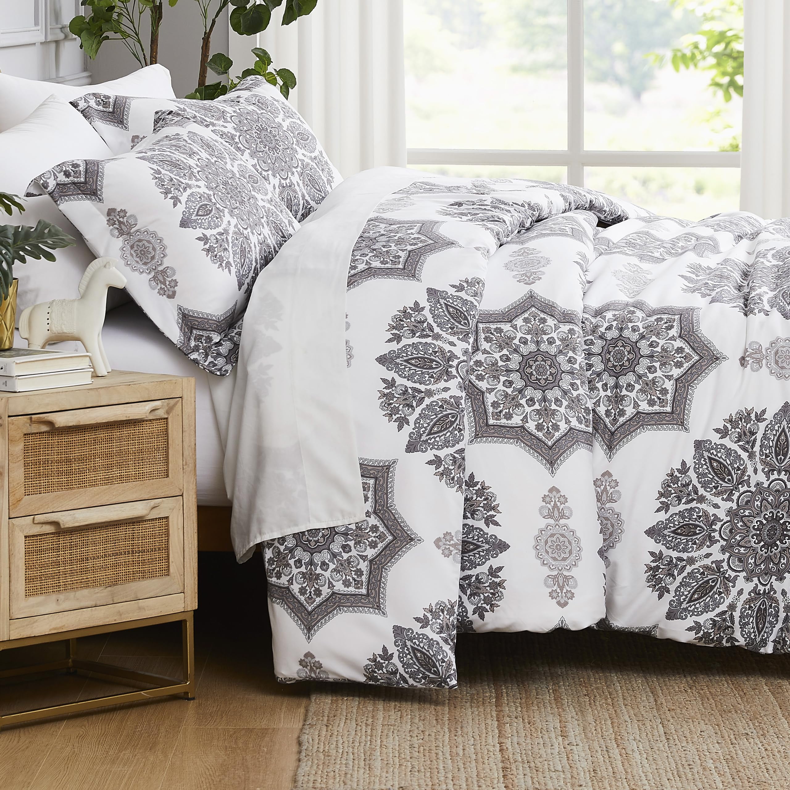 Infinity Printed Duvet Cover Set by SouthShore Fine Linens - Walmart.com