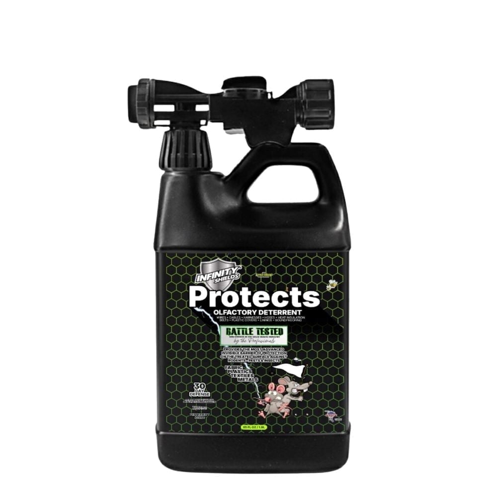 Infinity Shields Protects, Rodent & Insect Deterrent Spray, 65 oz, Hose ...