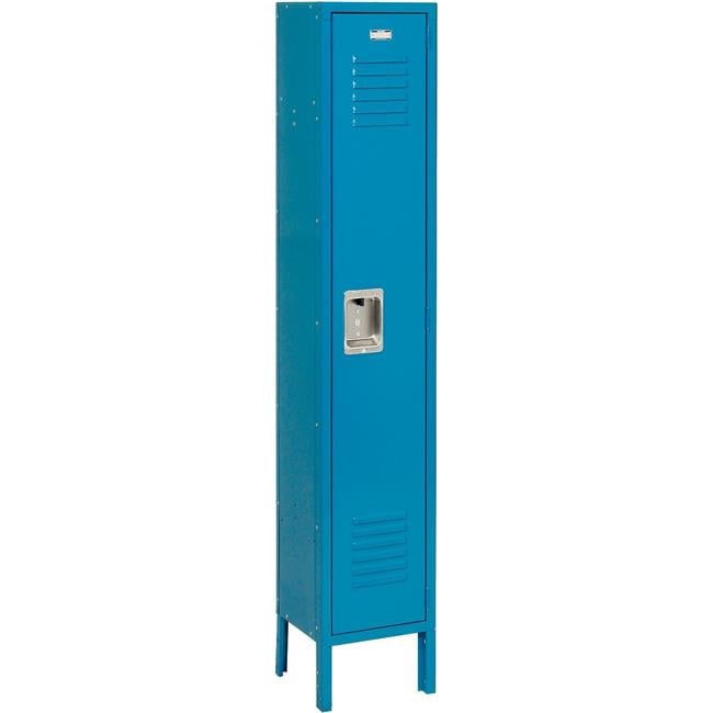 Infinity Single Tier 1 Door Assembled Locker, Blue - 12 x 12 x 60 in ...