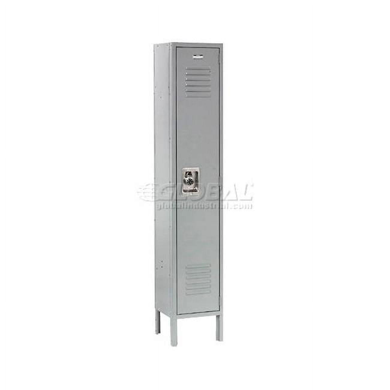 Infinity Single Tier 1 Door Assembled Locker, Gray - 12 x 12 x 60 in ...