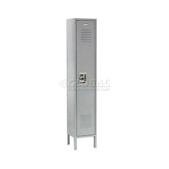 Infinity Single Tier 1 Door Assembled Locker, Gray - 12 x 12 x 60 in ...