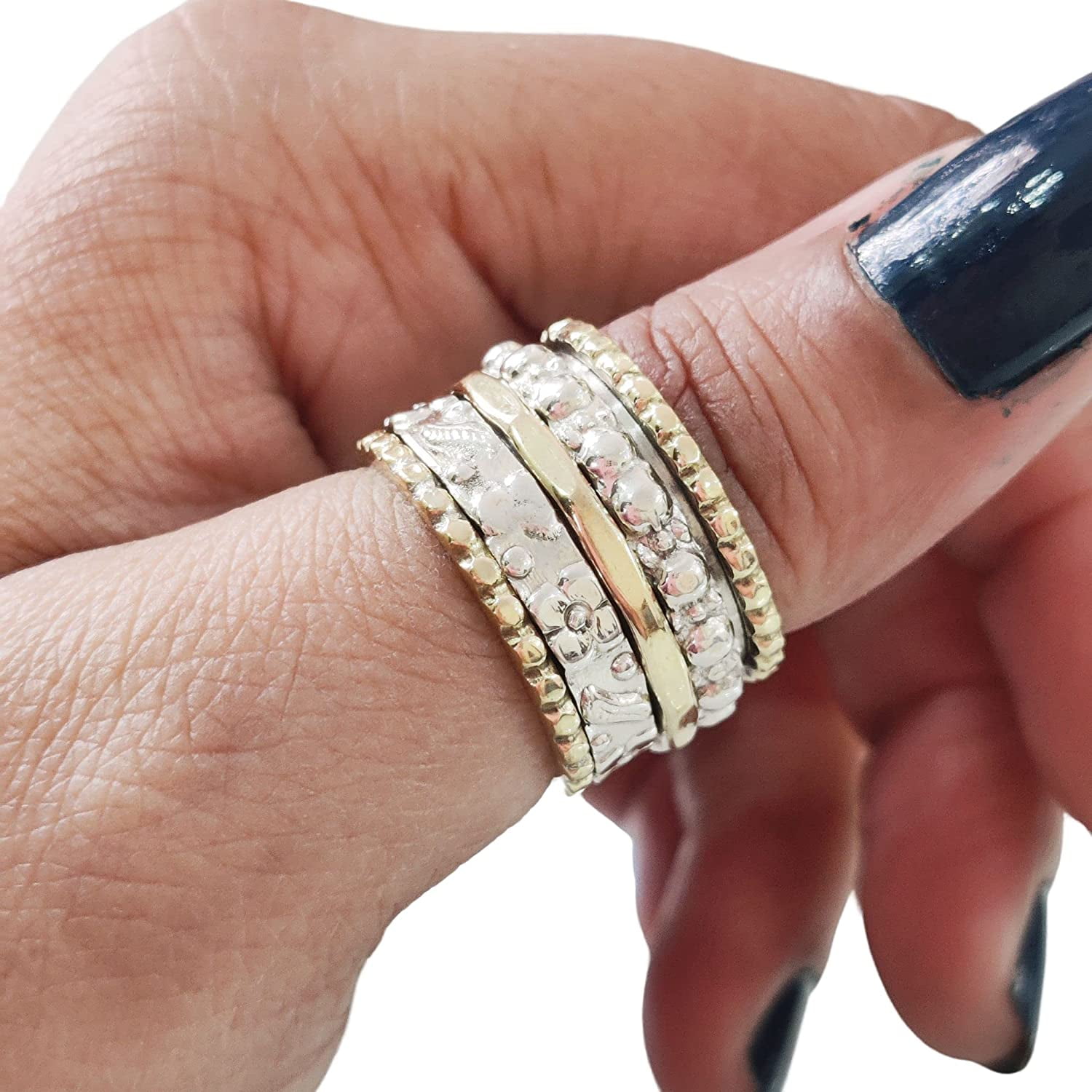 Infinity Spinner Band, Meditation Ring, 925 Sterling Silver Ring ...