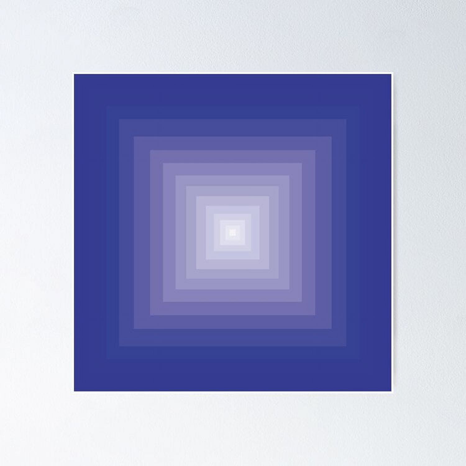 Infinity Square Blue To White Poster- Unframed Poster | Wall Art ...