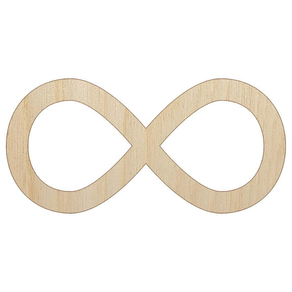 Infinity Symbol Solid Wood Shape Unfinished Piece Cutout Craft DIY ...