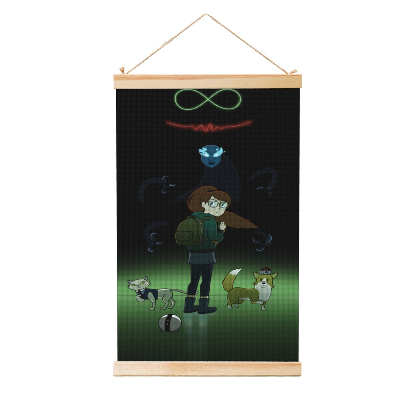 Infinity Train Poster Aesthetic Canvas Wooden Shaft Wall Art Hanging ...