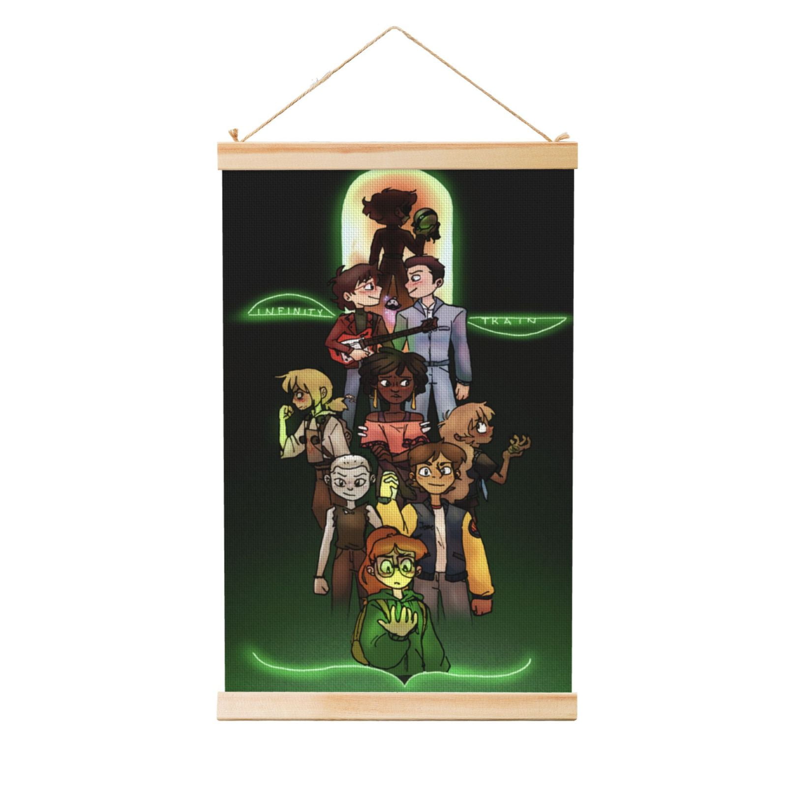 Infinity Train Poster Aesthetic Canvas Wooden Shaft Wall Art Hanging ...