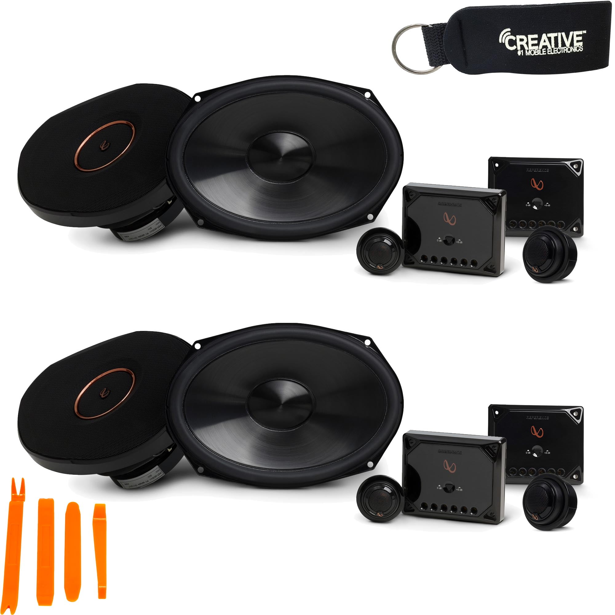Infinity - Two Pairs Of REF-9630CX Reference 6x9 Inch Two-way component ...