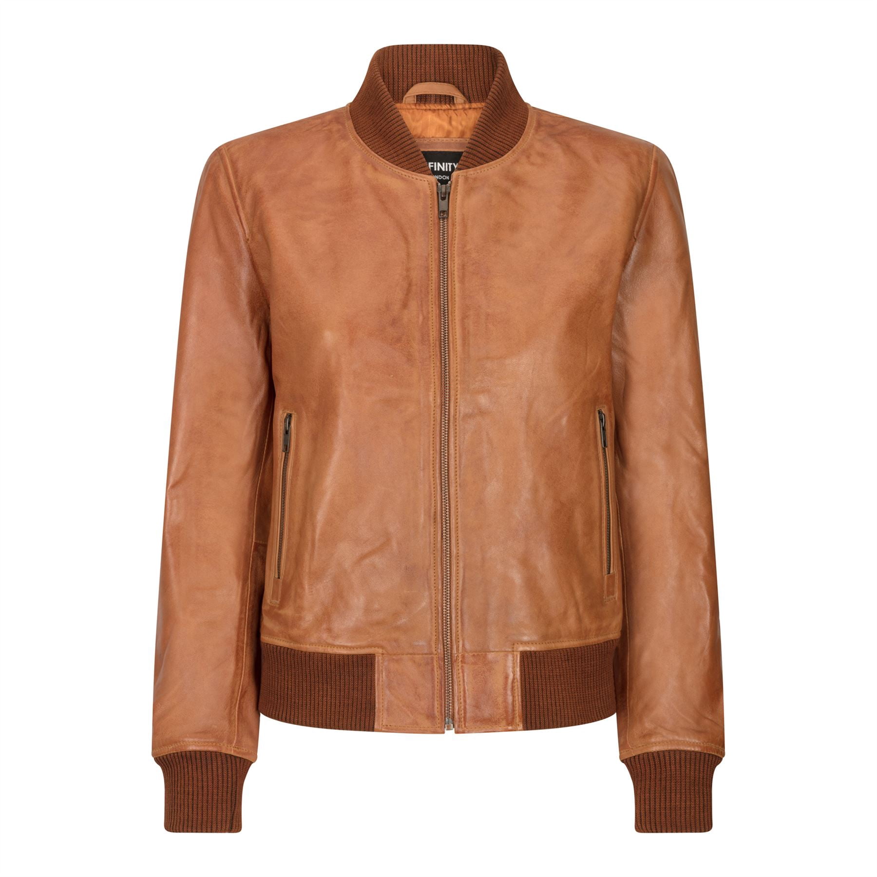 Infinity Varsity Women Leather Bomber Jacket Casual Vintage - Walmart.com