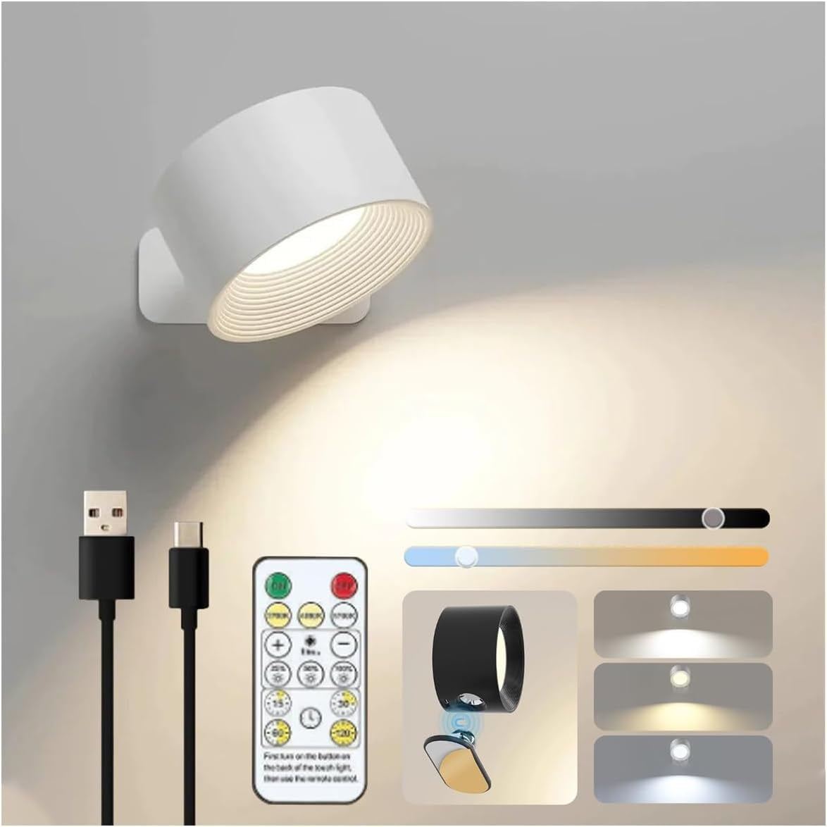 Infinity Wall Lamp Lights of Sweden - Cordless Rechargeable Wall Lamps ...