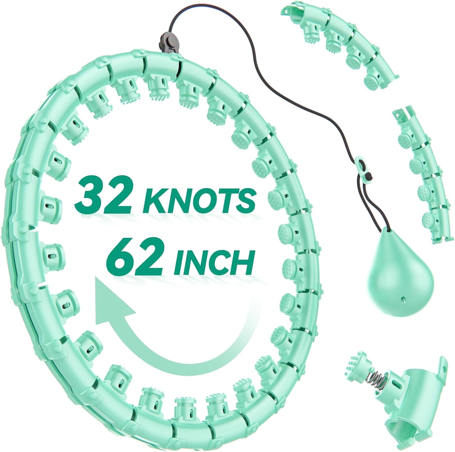 Infinity Weighted Hoop with Links,Weighted Hula Hoop for Adults Weight ...