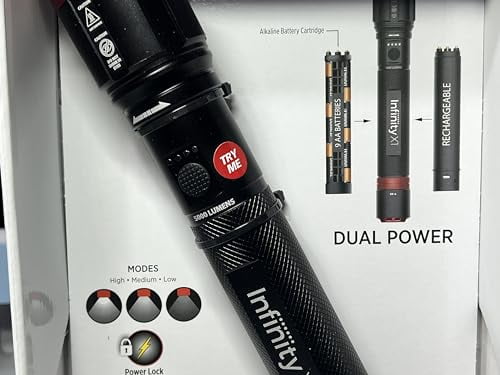 Infinity X1 Dual Power Rechargeable Flashlight 5000 Lumens - Walmart.com