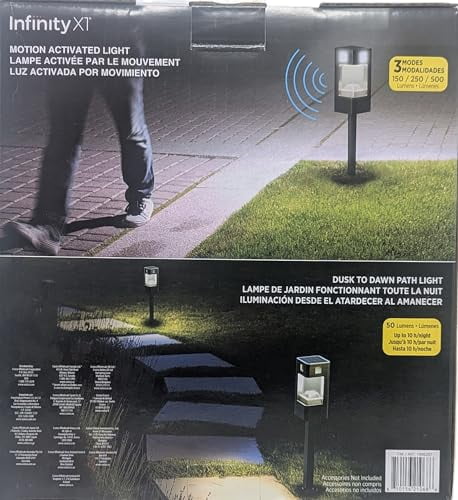 Infinity X1 Solar & Motion Security Lights (2-Pack) – 500 Lumens Motion ...