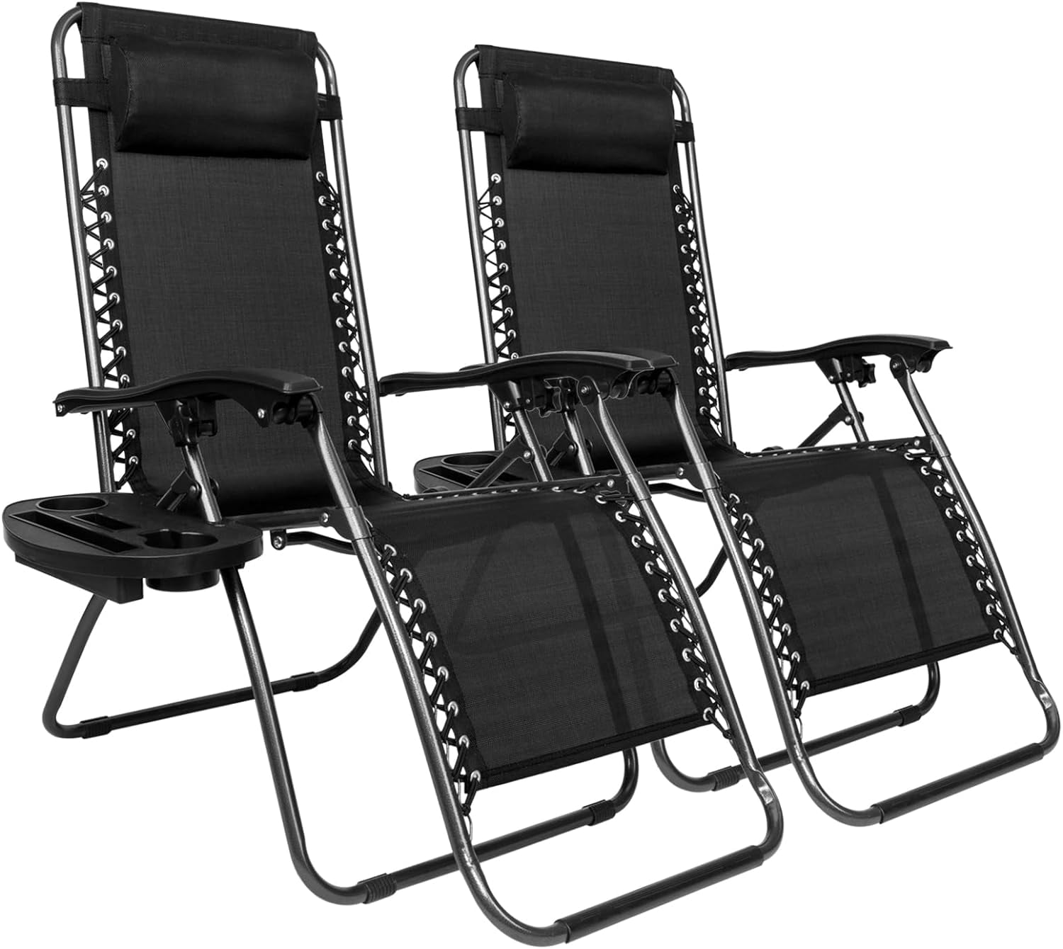 Infinity Zero Gravity Chair Pack 2, Outdoor Lounge Patio Chairs with ...