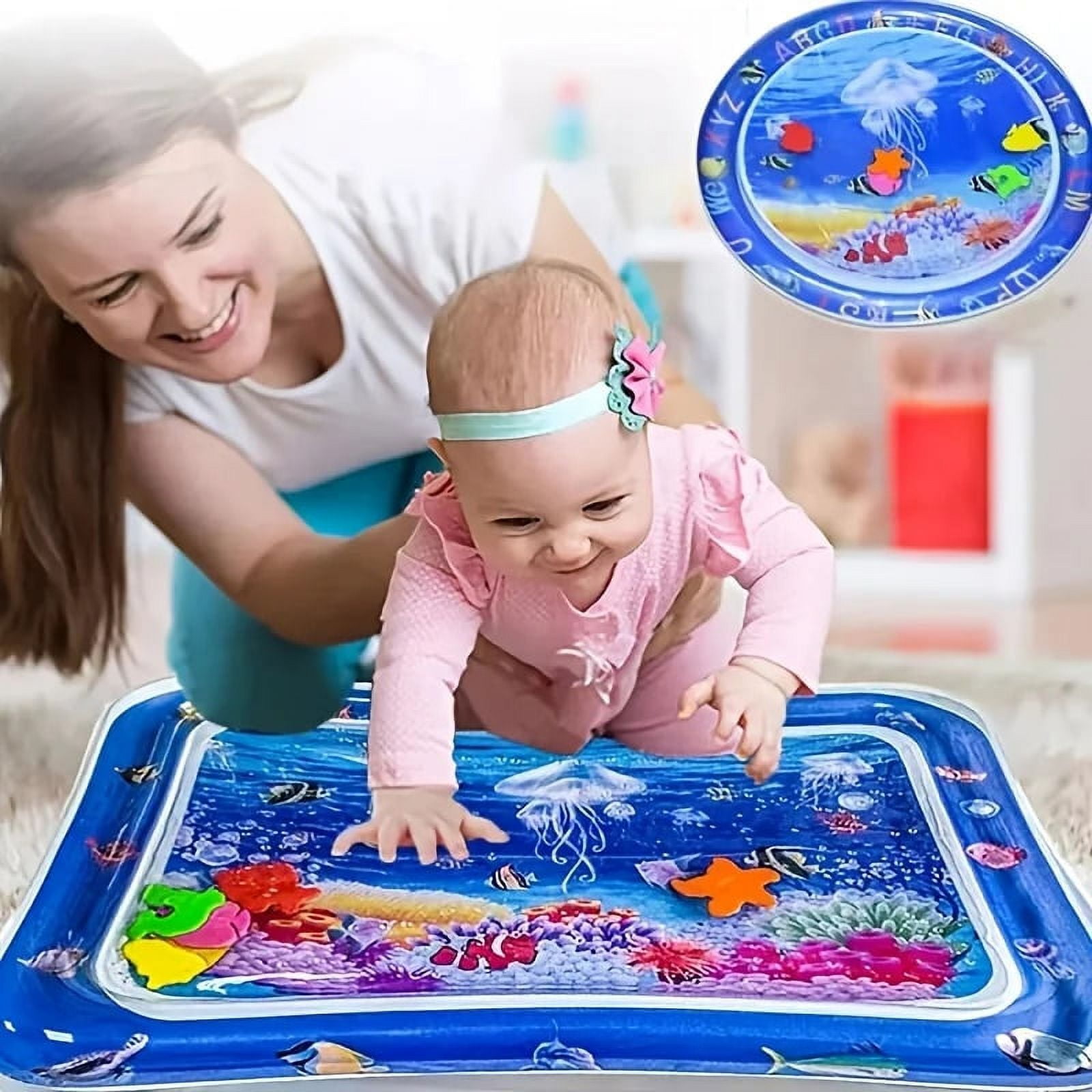 Infinno Inflatable Tummy Time Mat Premium Baby Water Play Mat for ...