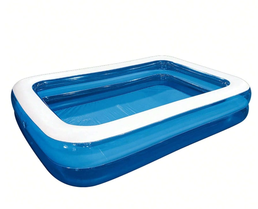 Inflatable Above Ground Swimming Pool,Outdoor Rectangular Pool,Easy Set ...