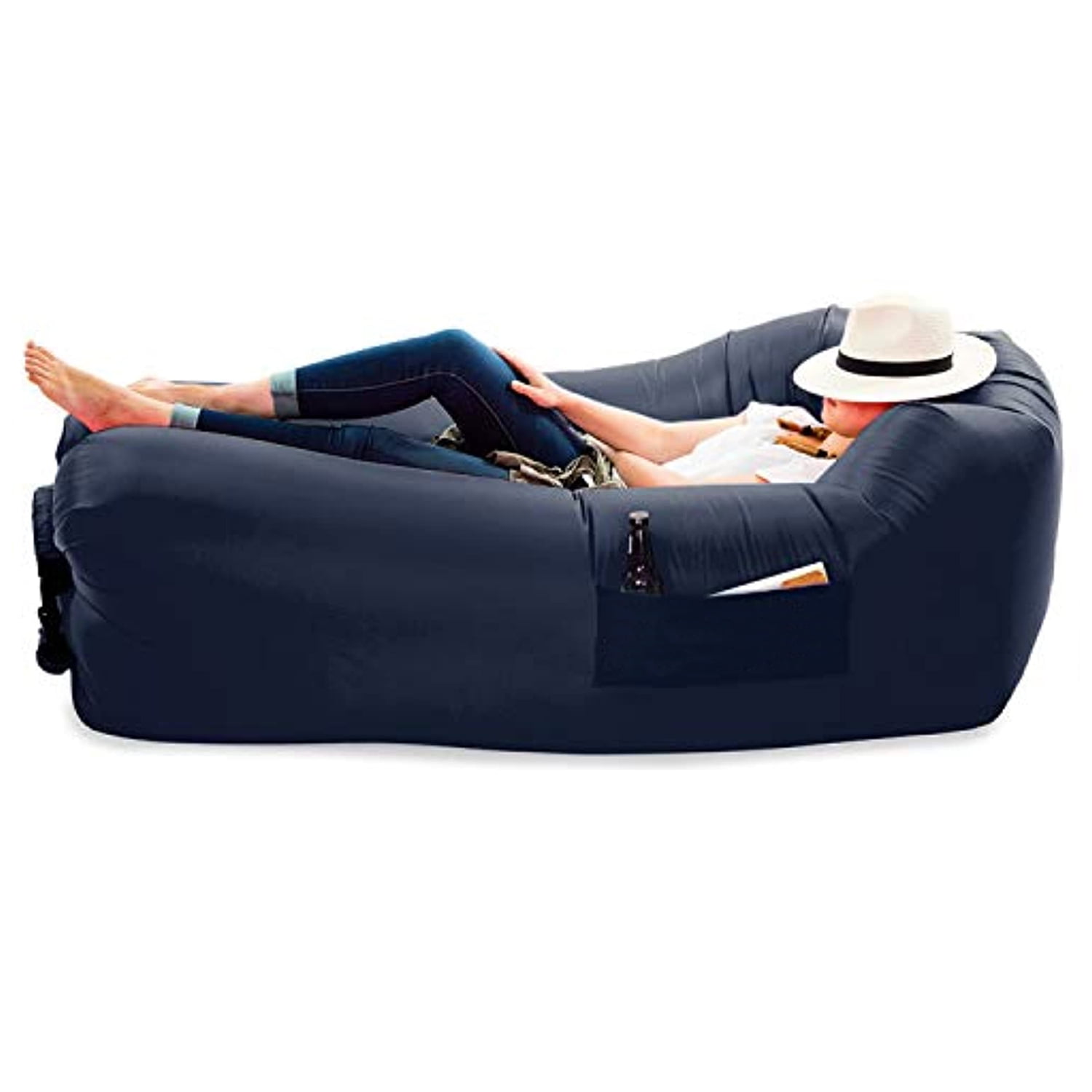 Inflatable Air Lounger Sofa Portable Couch Camping Chair - Walmart.com