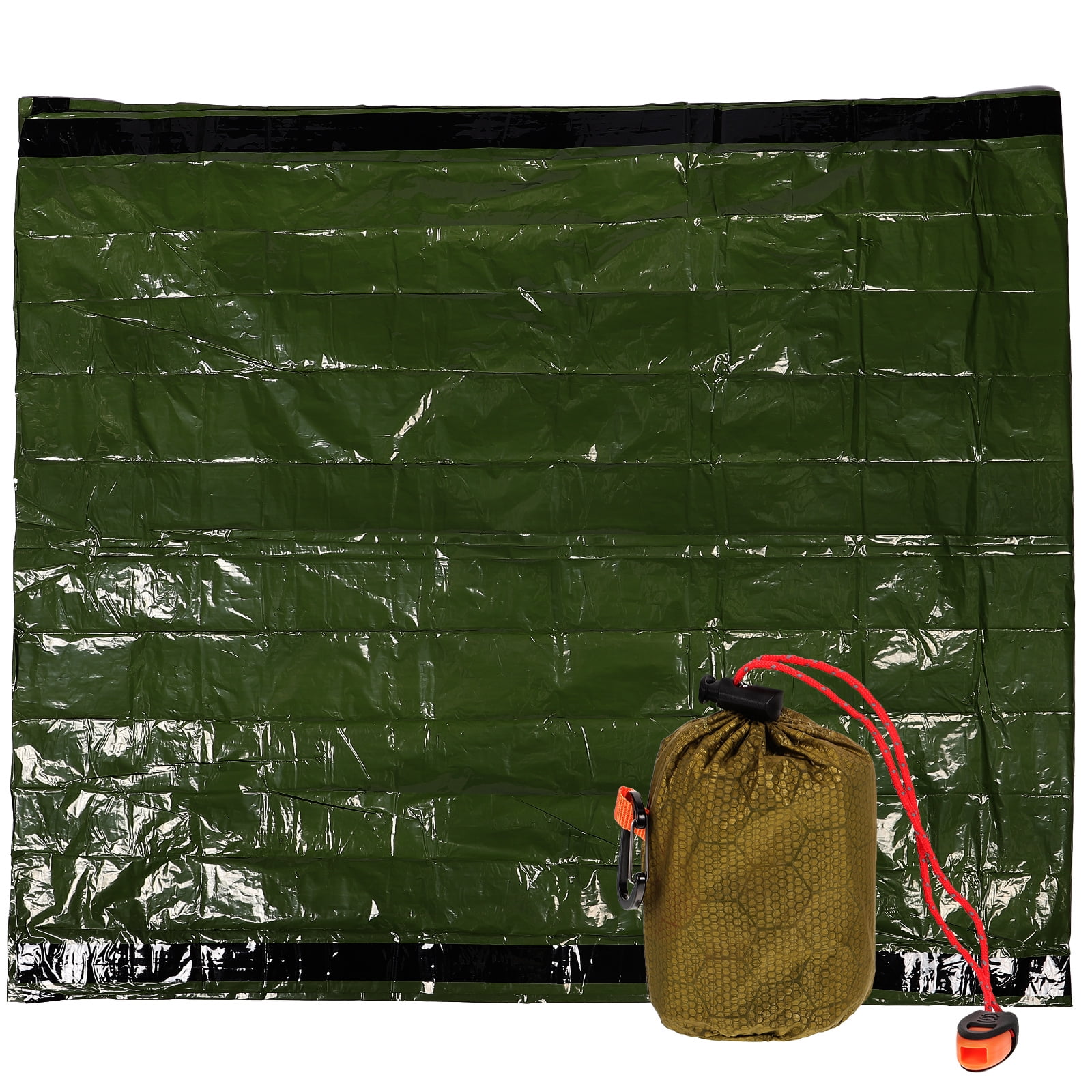 Inflatable Air Sleeping Pad Aluminum Film Emergency Blanket - Walmart.com