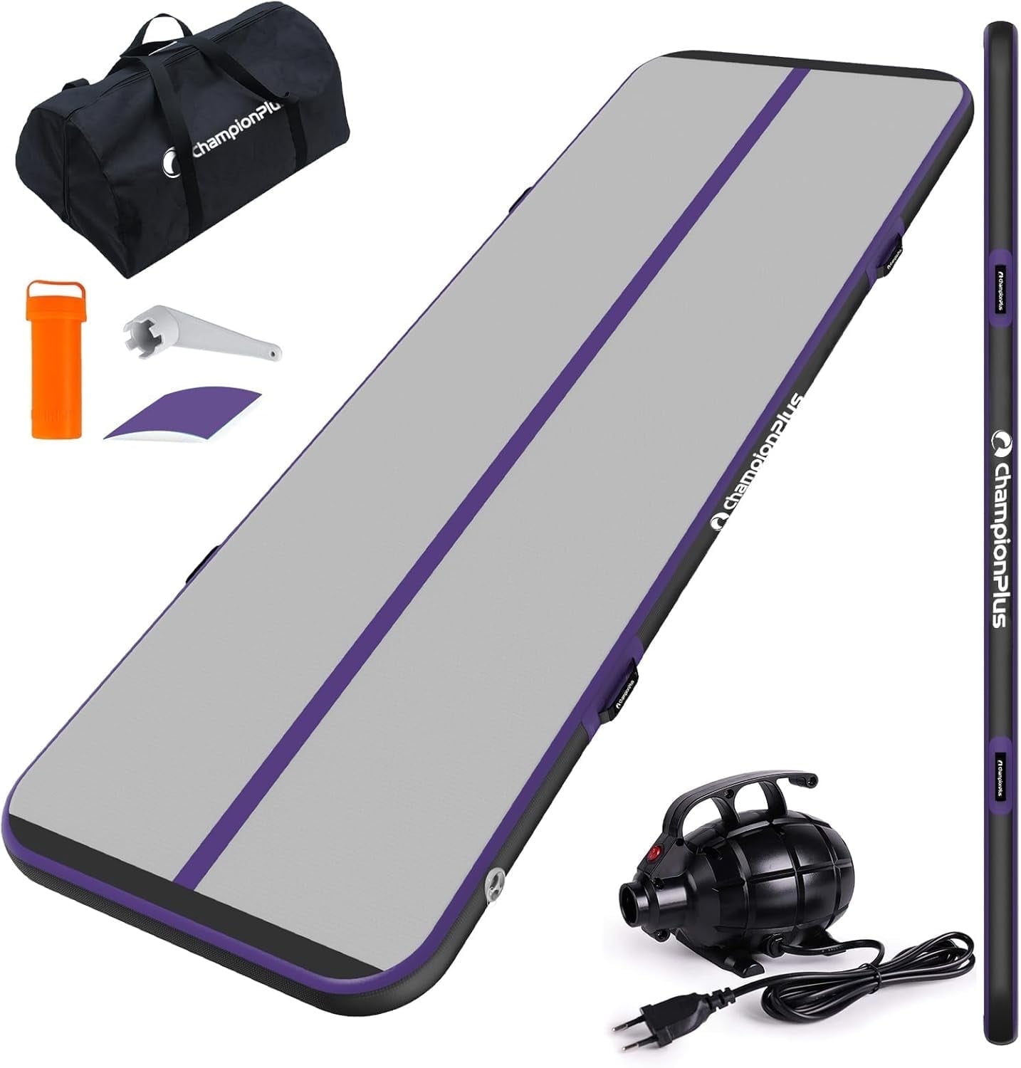 CHAMPIONPLUS Air Track Inflatable Tumble Track Gymnastics Tumbling Mat ...