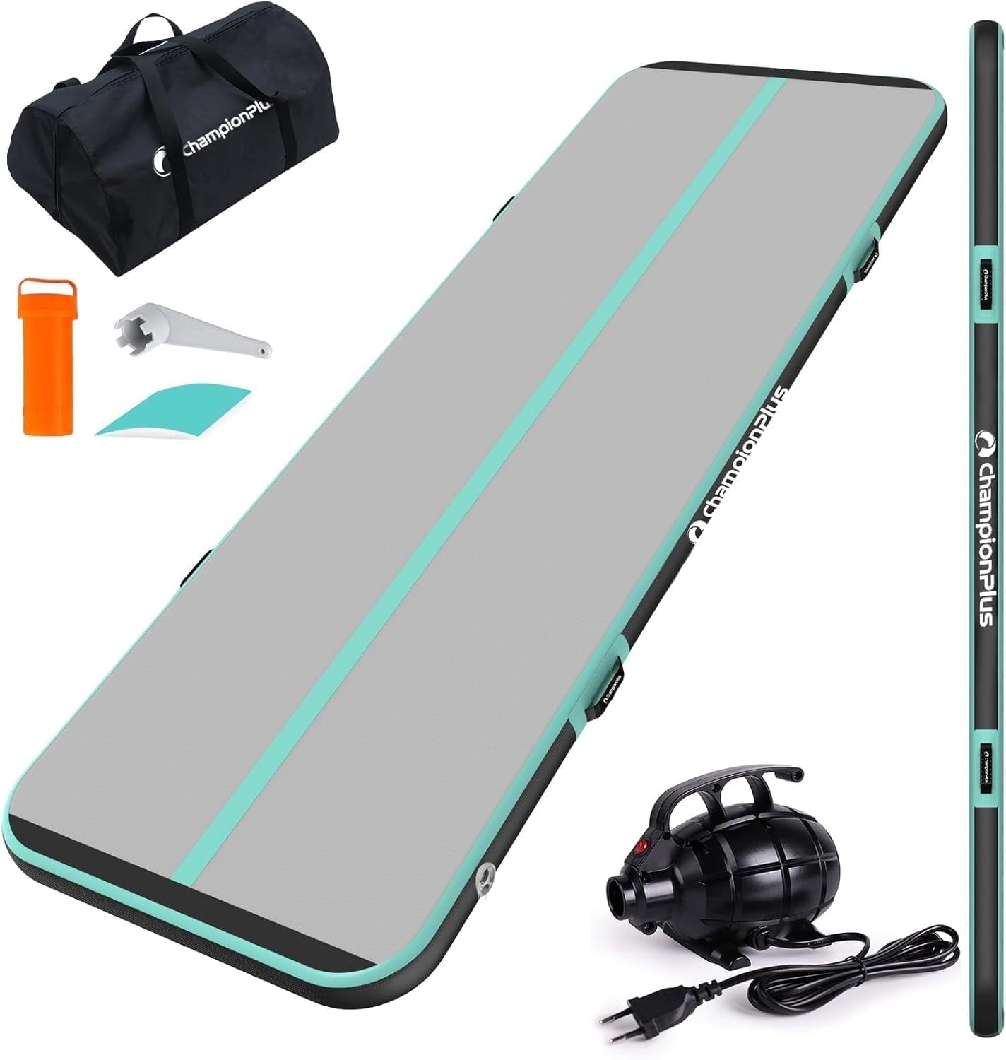 CHAMPIONPLUS Air Track Inflatable Tumble Track Gymnastics Tumbling Mat ...