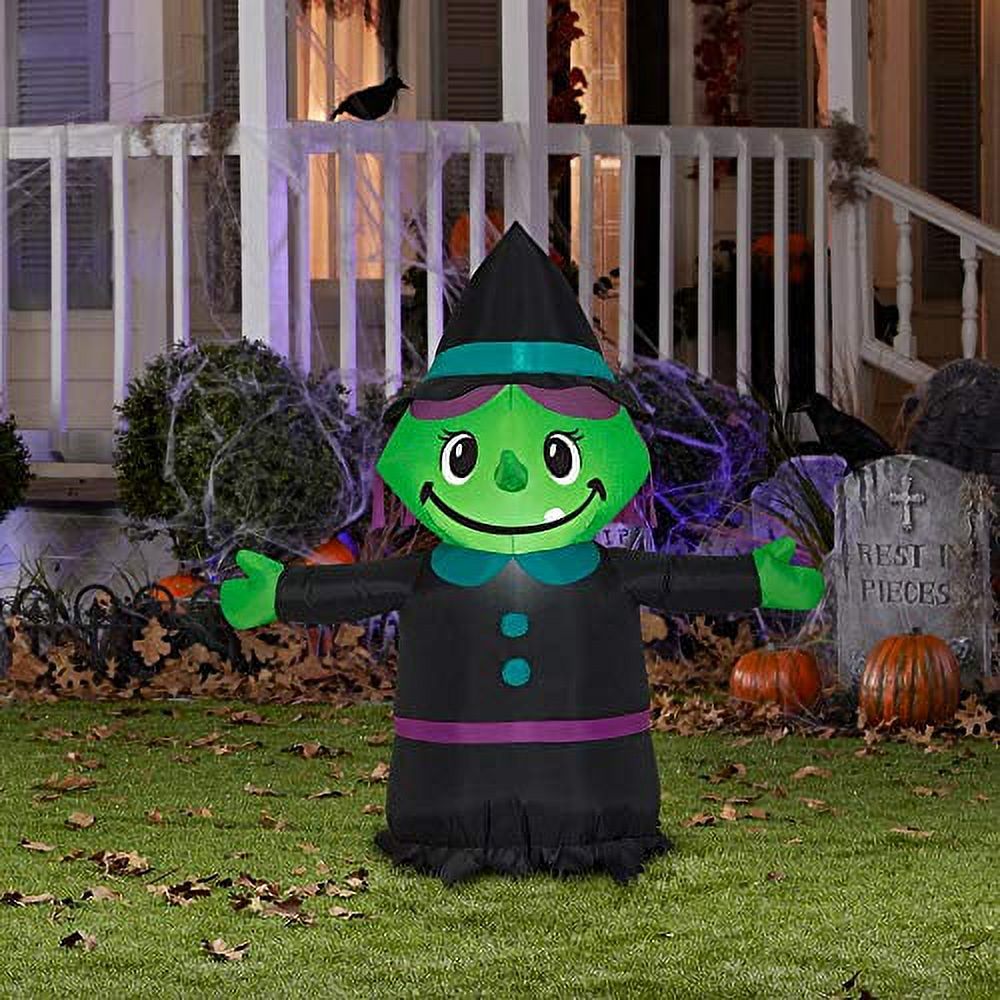 Pre-Lit 12FT Halloween Airblown Inflatable Haunted House Archway Tunnel ...