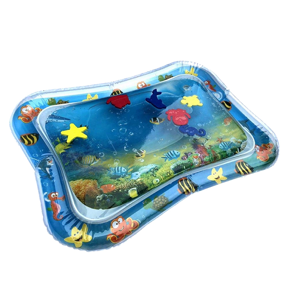 Inflatable Baby Ice Pad Prone Pat Water Cushion Marine Life Mat 66*50cm ...