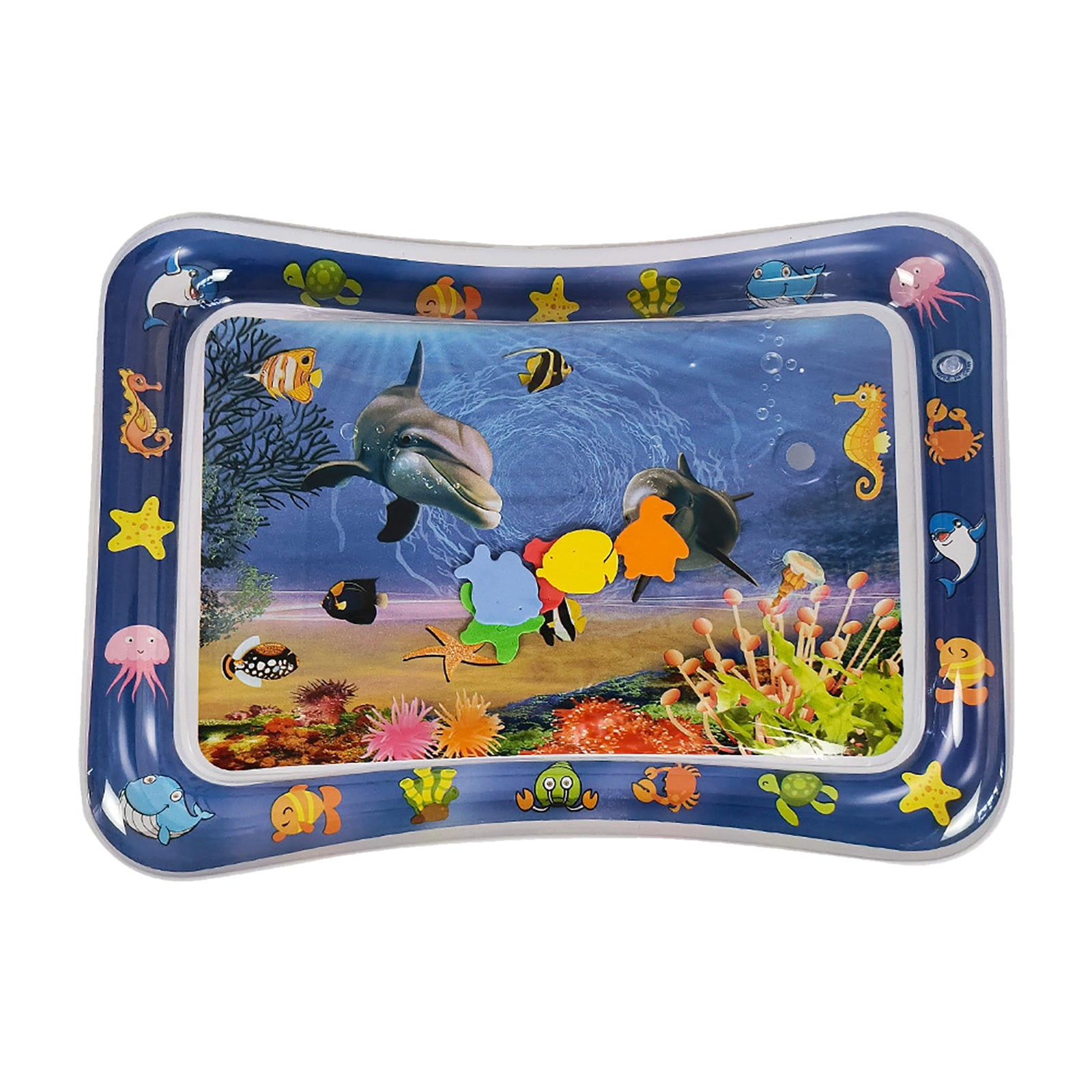 Inflatable Baby Pat Pad Ocean Fish Water Toy Seat for Kids 180g ...