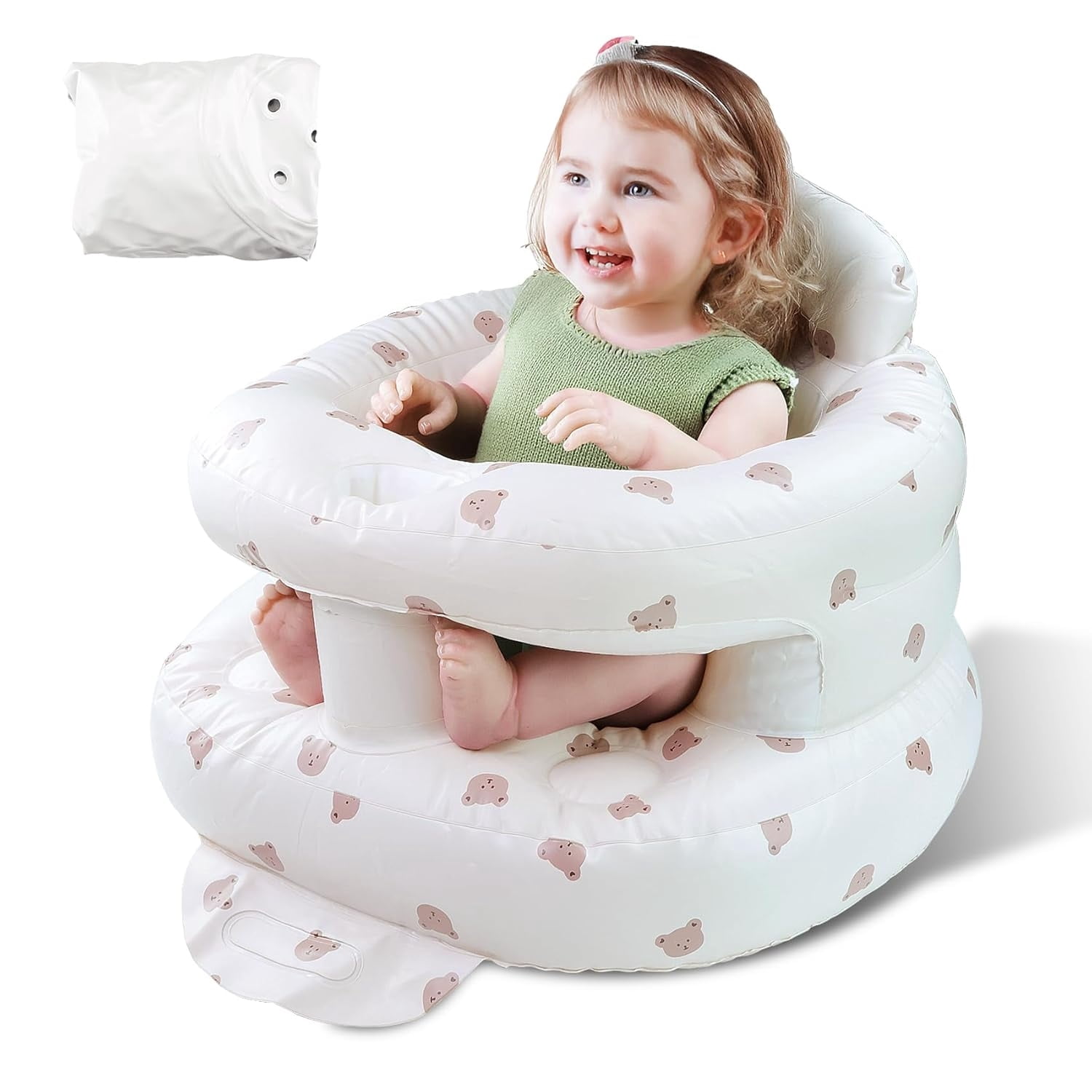 Inflatable Baby Seat for 3-36 Months Babies, Blow up Baby Chair with ...