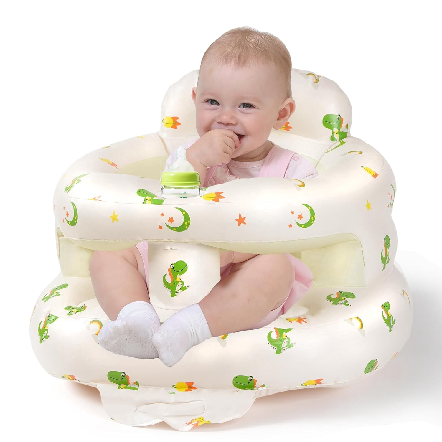 Inflatable Baby Seat for Babies 3-36 Months, Sit Me Up Floor Chair with ...