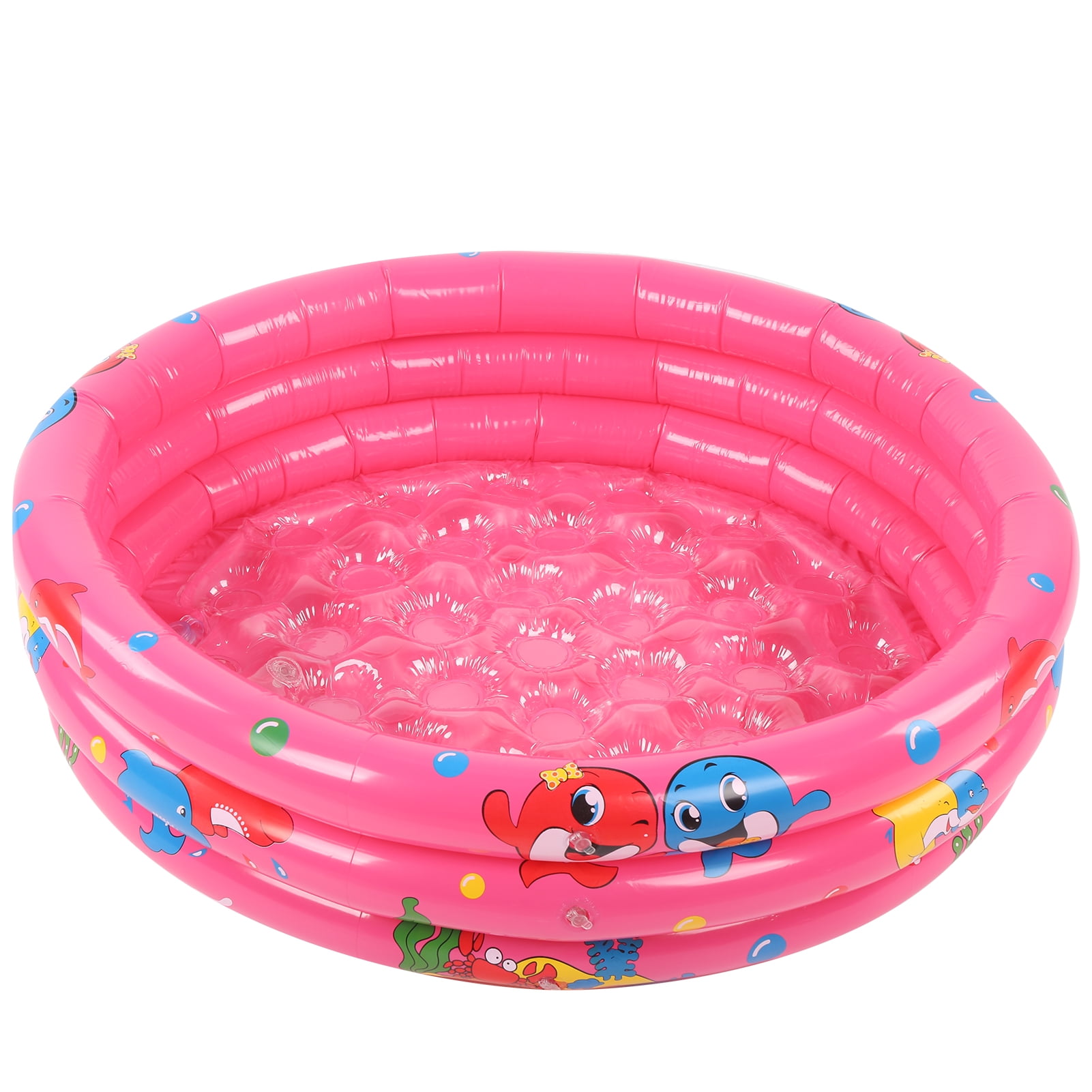 Inflatable Baby Swimming Pool, Pink, Durable PVC, Easy Setup For Beach ...