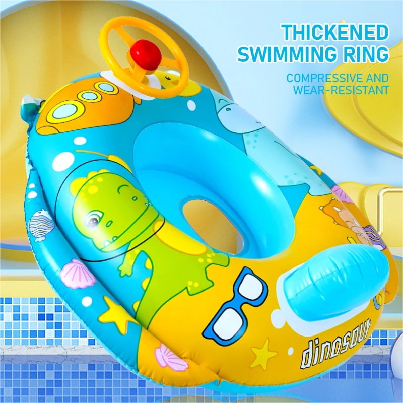 Inflatable Baby Swimming Ring Seat for Kids Toddler Floating Sun Shade ...