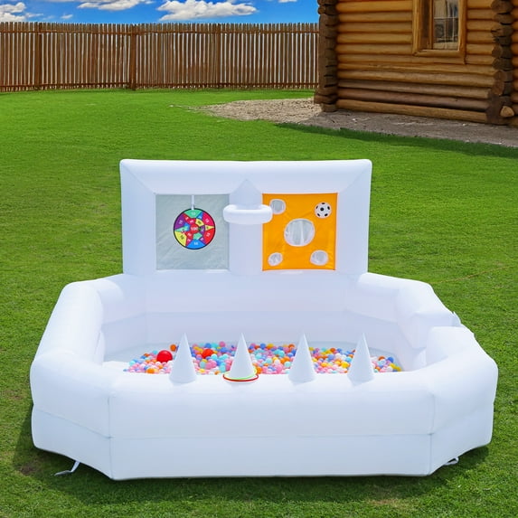 Inflatable Ball Pit with Blower 4 in1 Kinds Playhouse Ages 1-6 Years ...