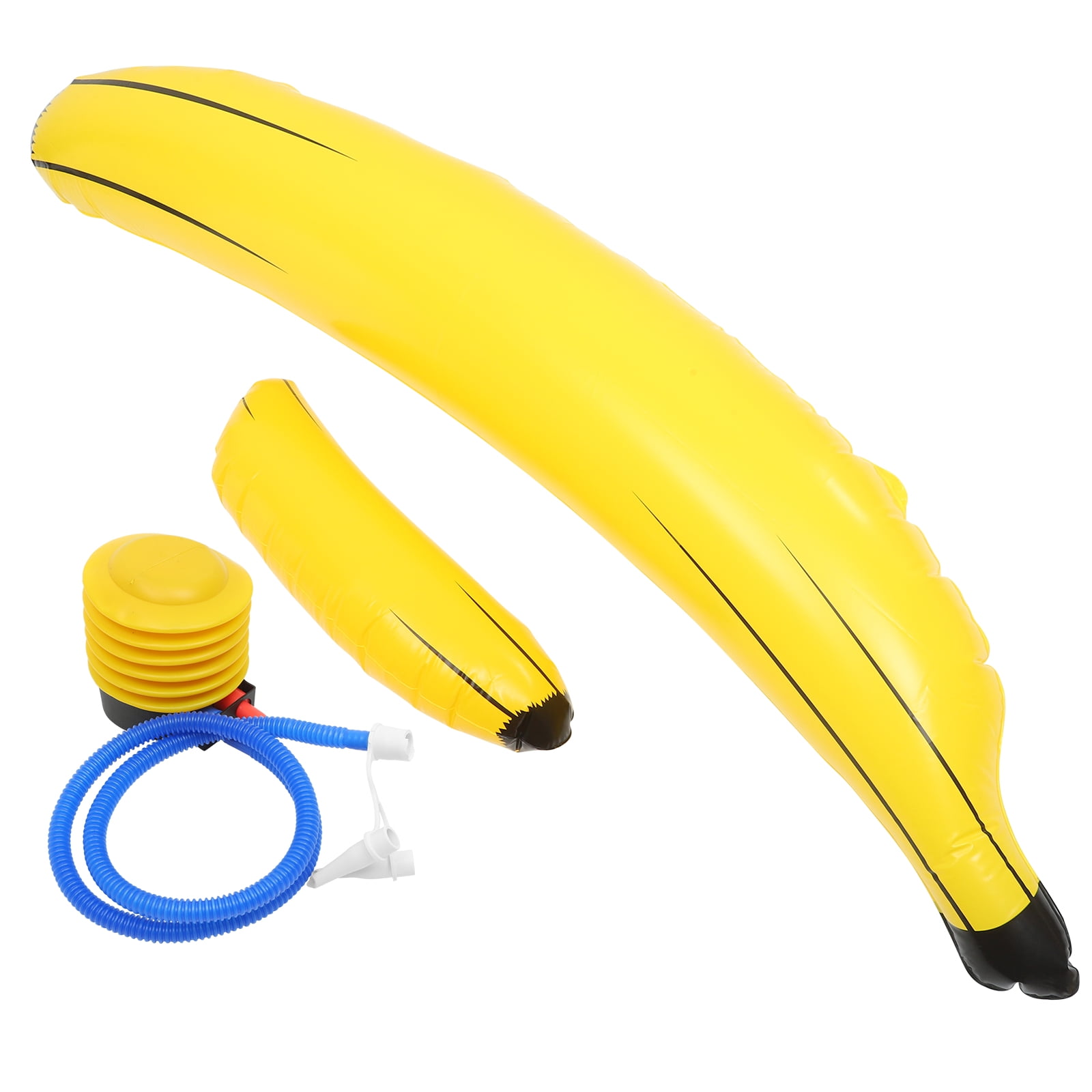 Inflatable Banana Bananas Float Plastic Prop Pool Fruit Ring Toss Game ...