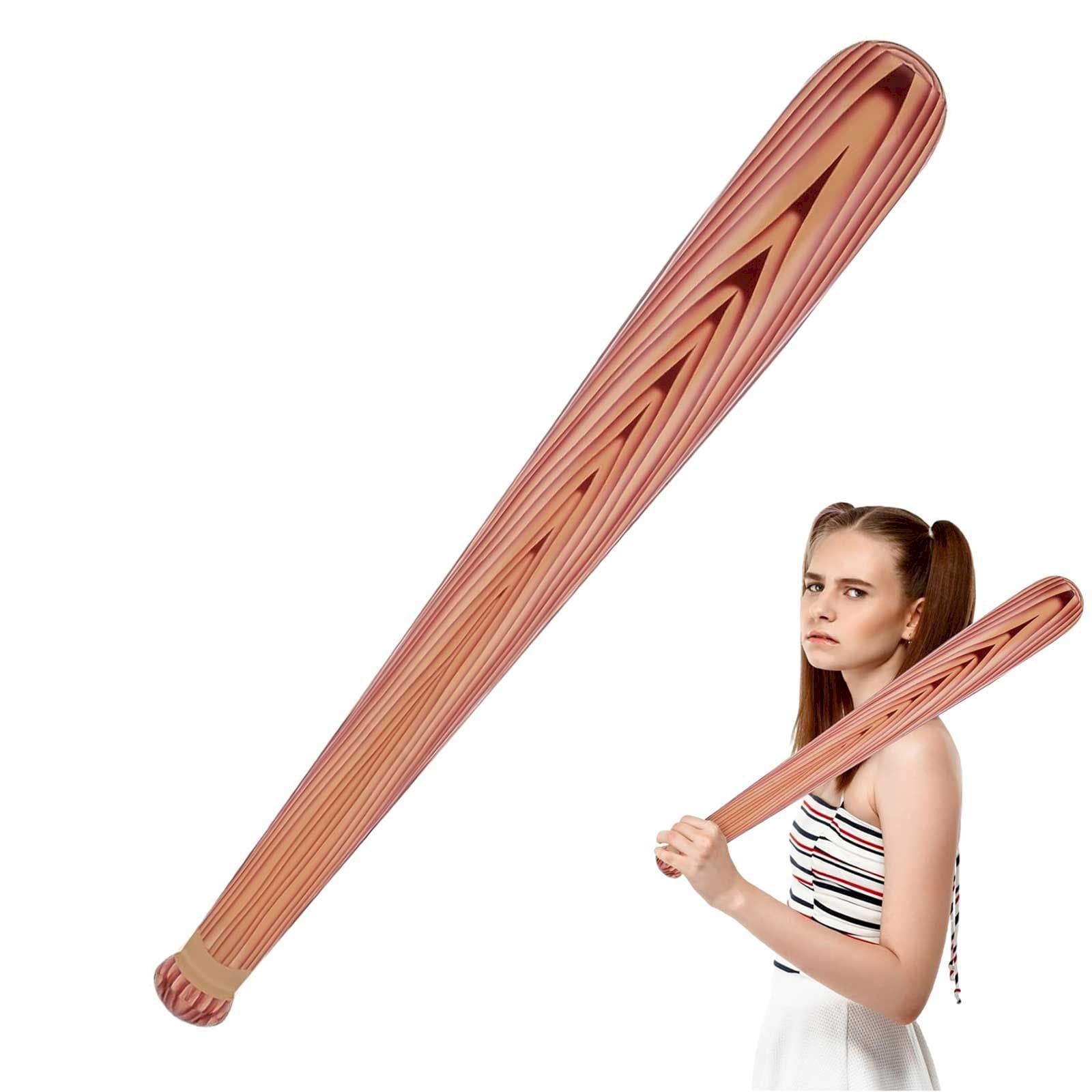 Inflatable Baseball Bat Baseball For Pool Decorations 30'' Wood Print ...