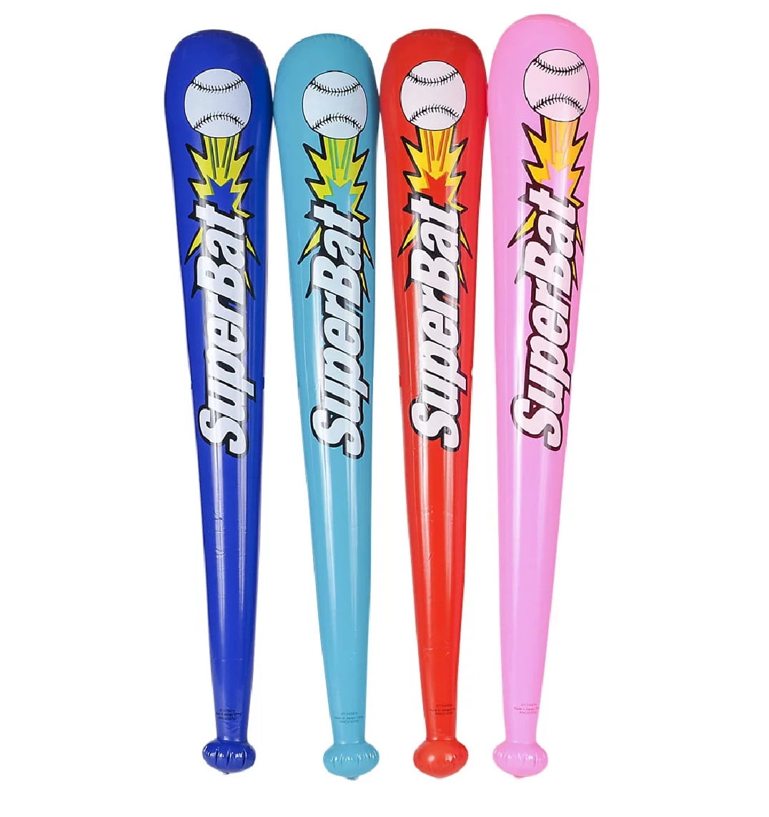 Inflatable Baseball Bats - 4 Pieces (Huge - 42 Inches) (Colorful Super ...