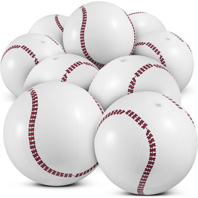 Inflatable Baseball (Pack of 12) 16-inch, Beach Balls for Water ...