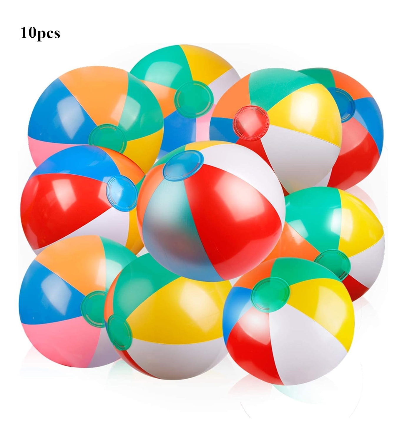 Inflatable Beach Ball Rainbow Color Birthday Pool Party Favors Summer ...