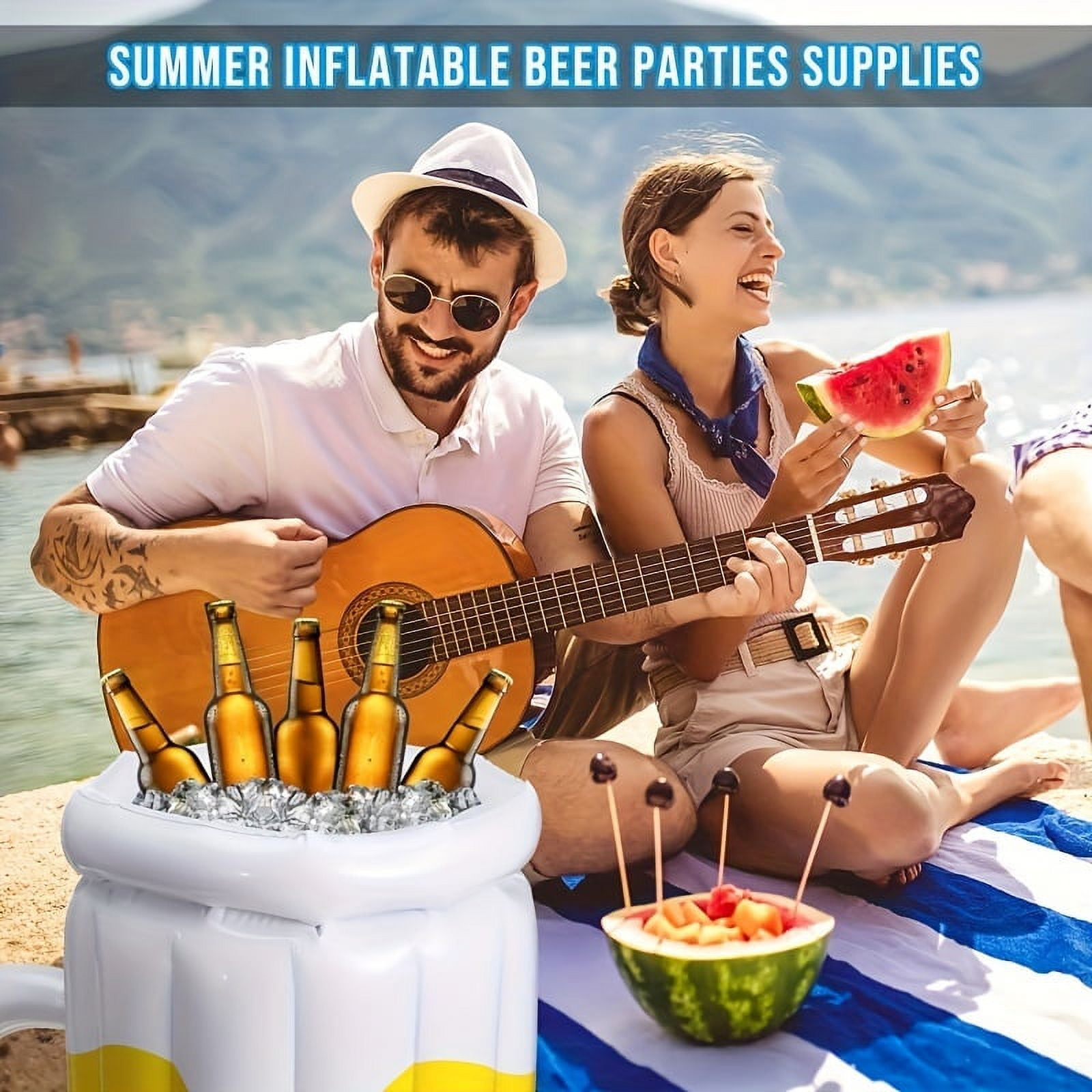 Inflatable Beer Ice Bar for Beach or Swimming Pool Parties - PVC ...