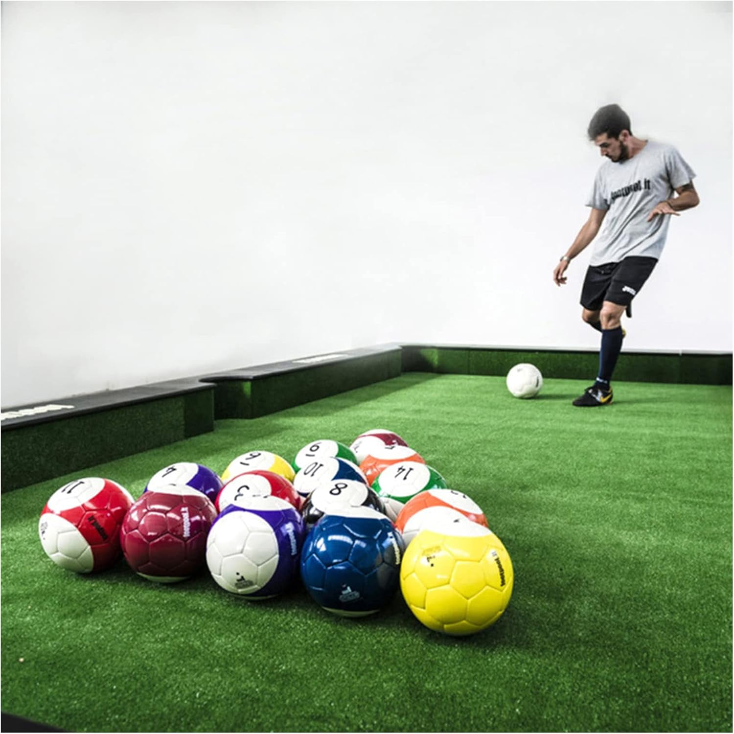 Inflatable Billiards Soccer Football Snooker Balls Table Games ...