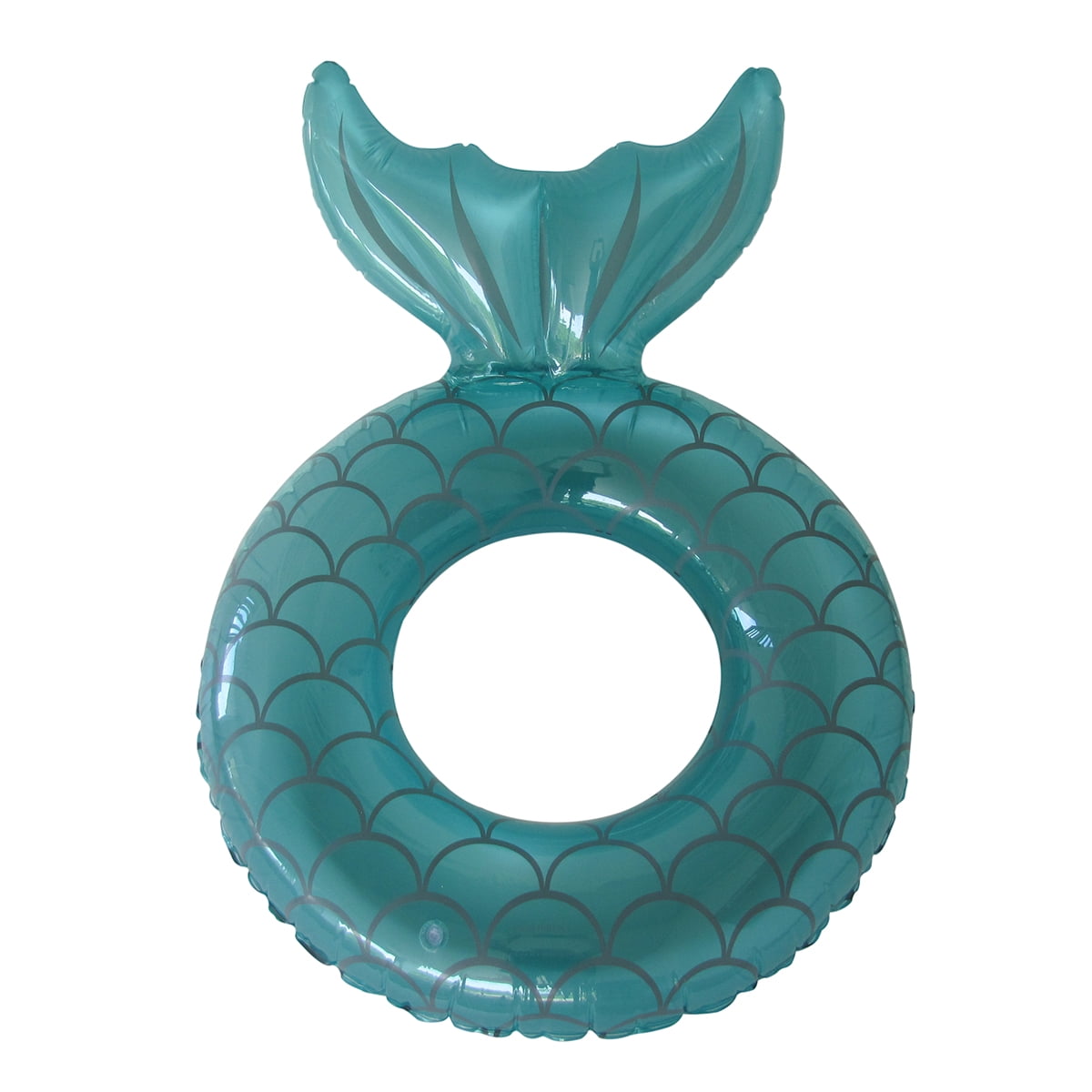 Inflatable Blue Mermaid Tail Adult Size Pool Float Water Floaties Kids ...