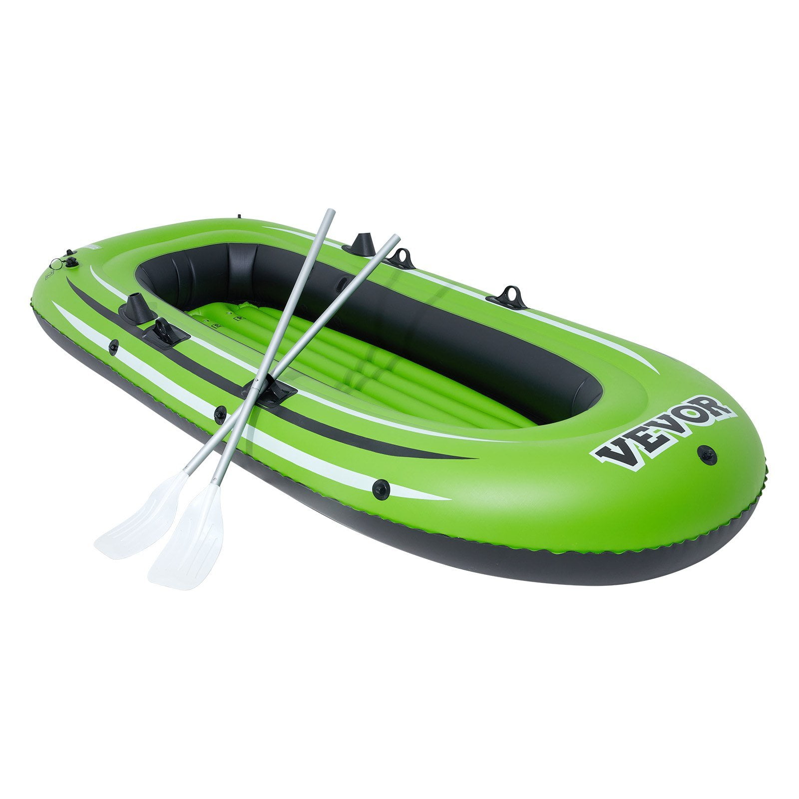 Inflatable Boat, 3-Person Inflatable Fishing Boat, Strong PVC Portable ...