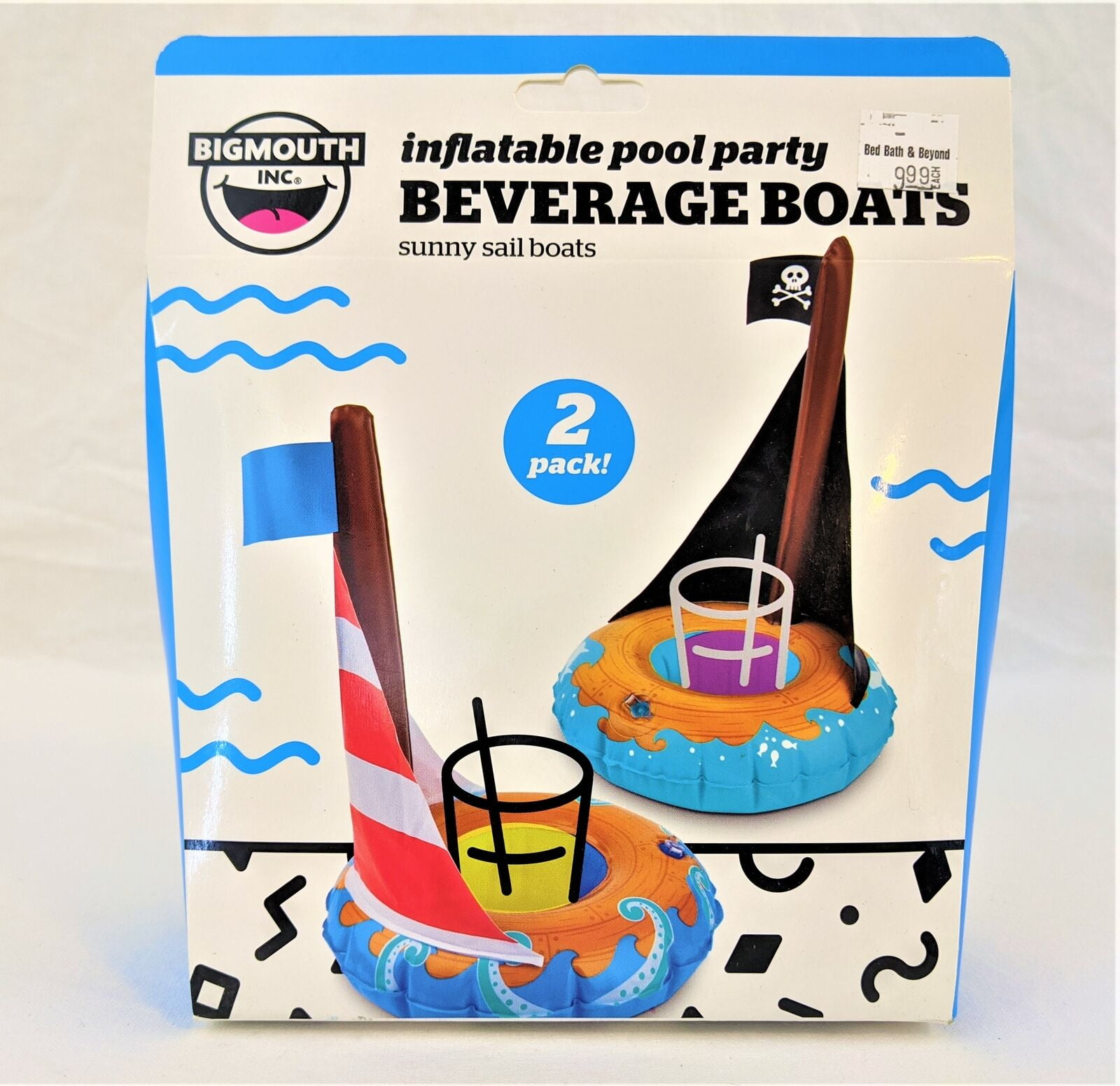 Inflatable Boat Drink Holder Float 1 Pirate Ship 1 Sail Boat Drink ...