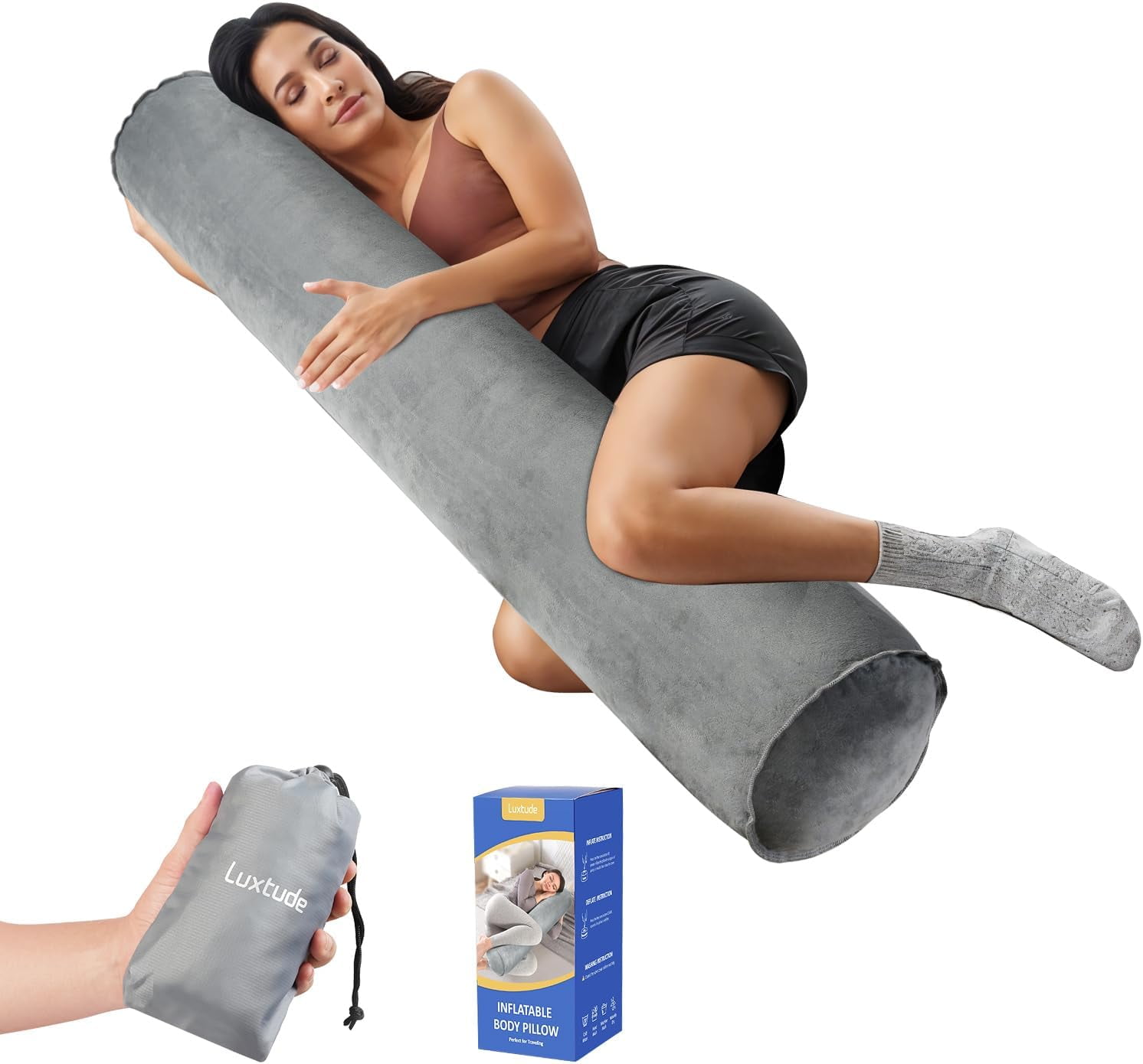 Inflatable Body Pw for Adults Kids, Travel Body Pws for Side Sleeper ...