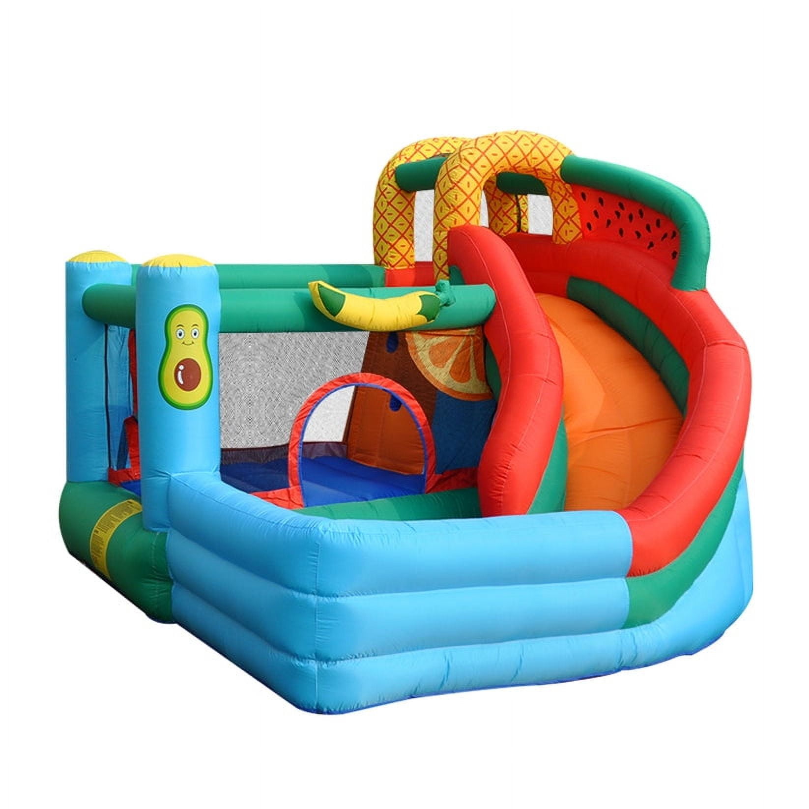 Inflatable Bounce Fruit House With Blower, Slides, Climbing for Kids ...