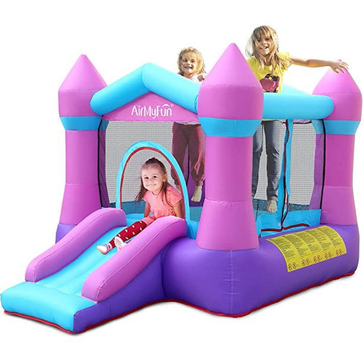 Inflatable Bounce House Jumper Castle Kids Playhouse with Slide, Oxford ...