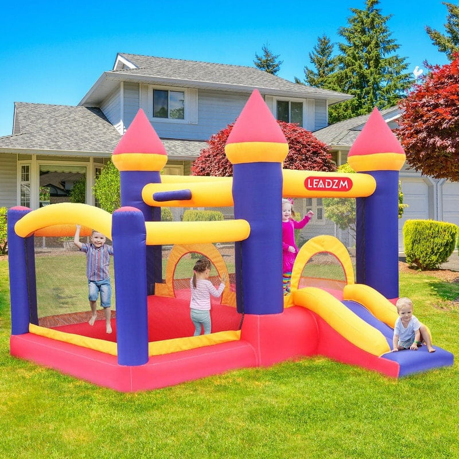 Inflatable Bounce House Slide with Blower - Walmart.com
