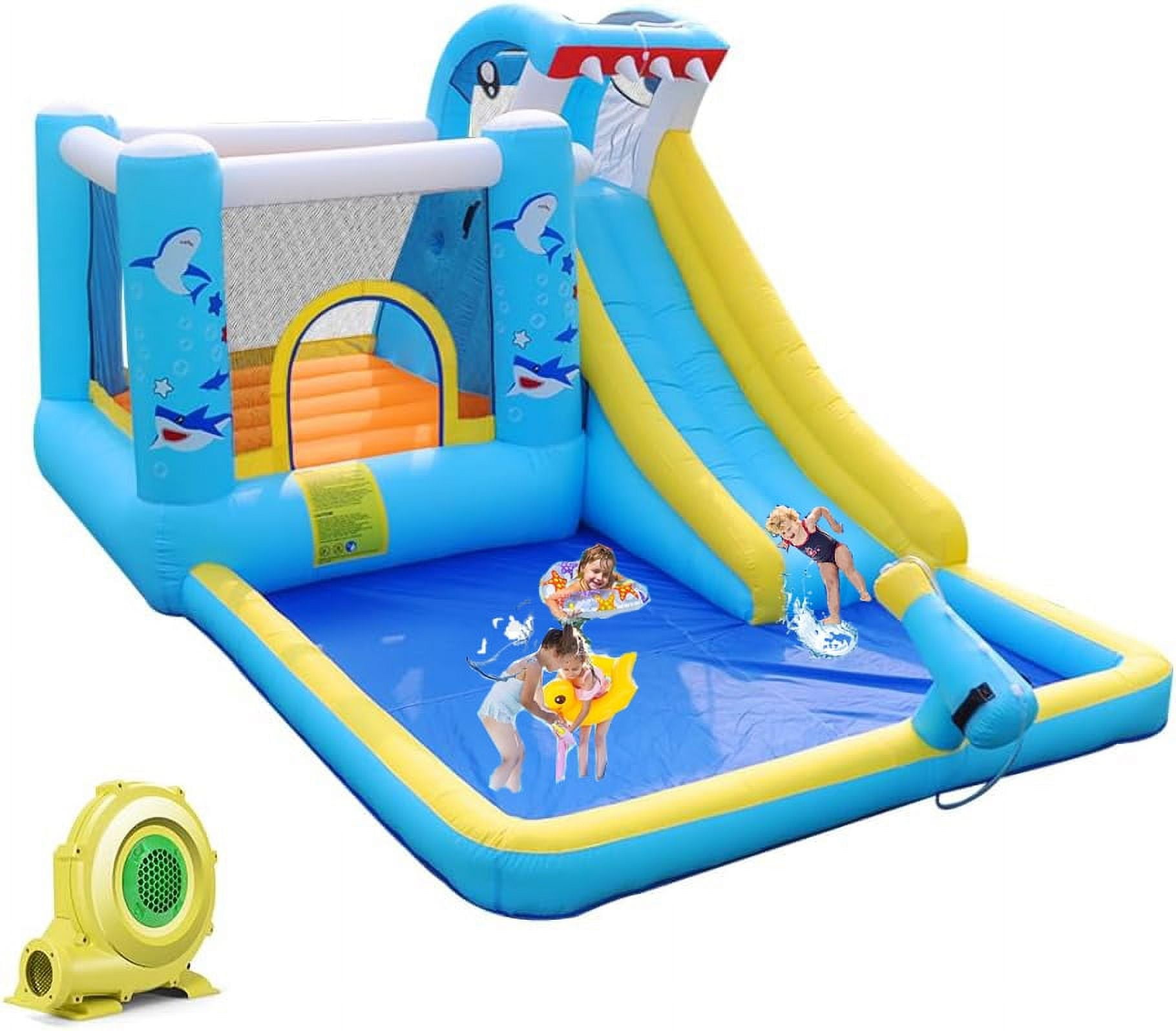 Inflatable Bounce House Water Bouncer Castle for Kids Ages 3-10 Jump ...