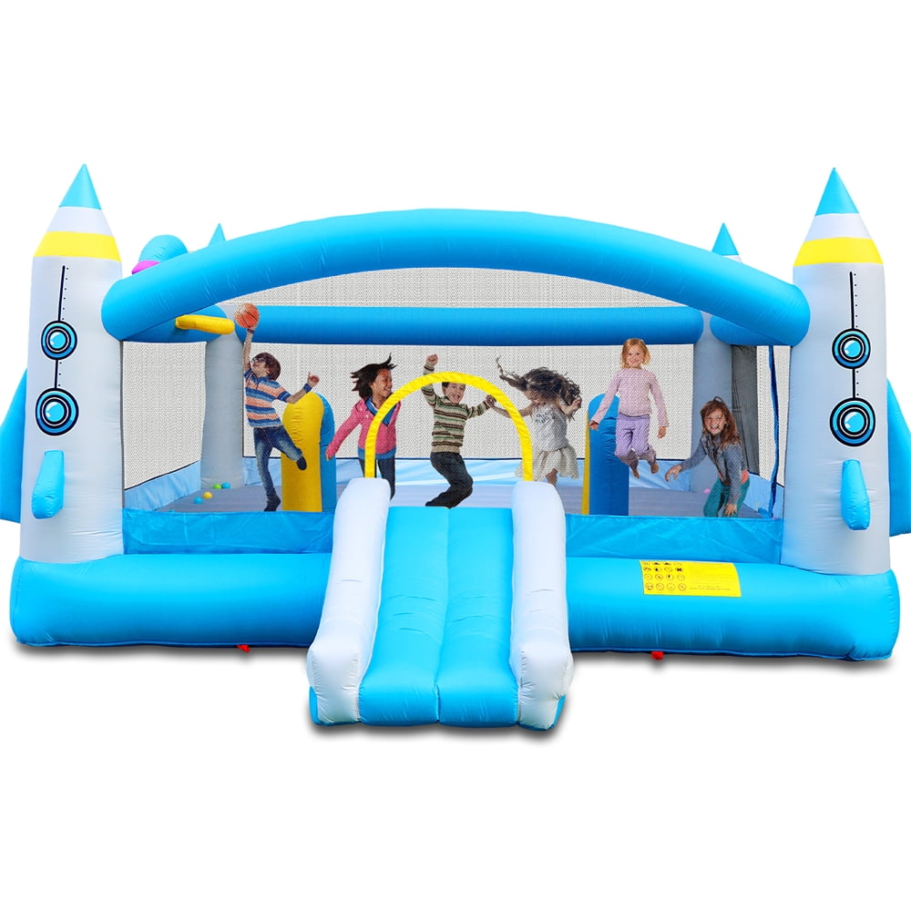 Inflatable Bouncer for Kids, 198" x 180" Play Area - 96" Tall Complete ...