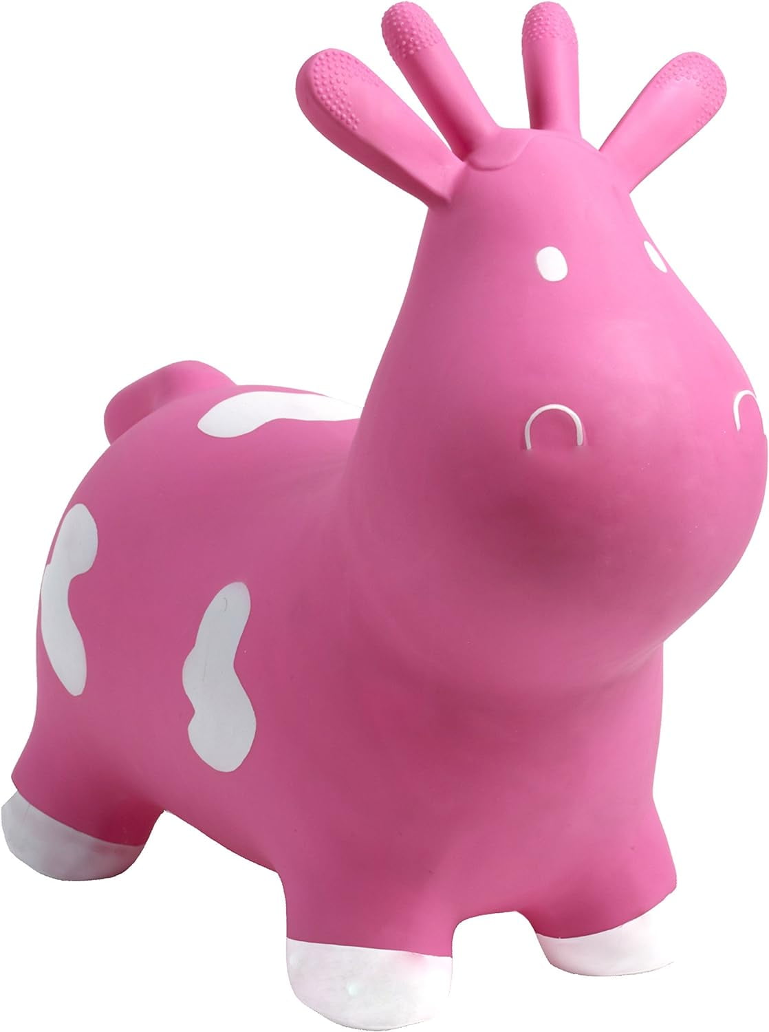 Inflatable Bouncy Animal Ride-On Toy, Pump included, White Bull, 2.5 ...