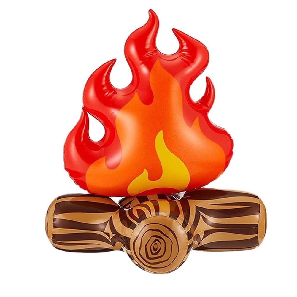 Inflatable Campfire Camping Props Balloon Party Decoration 3D Flame ∪ ...